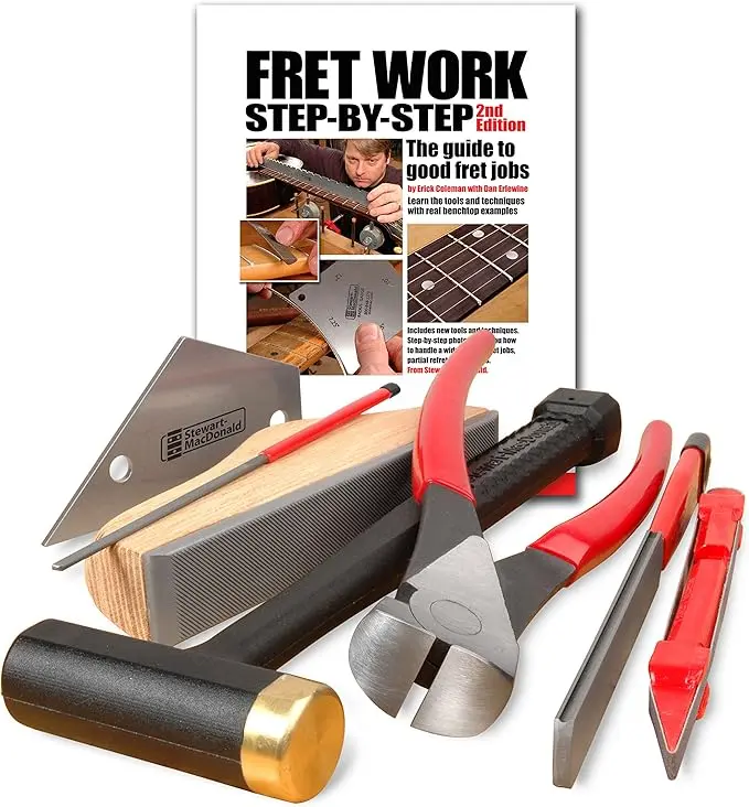StewMac Essential Fretting Tool Set – Professional Guitar Fret Work Kit
